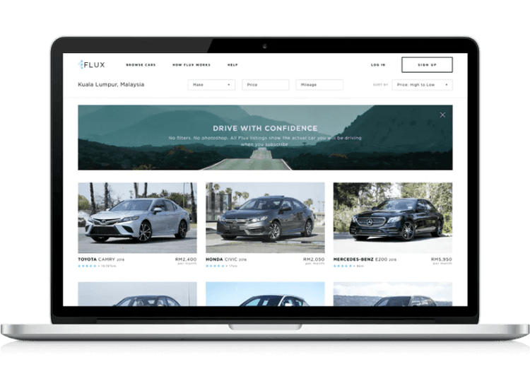 How a FLUX Car Subscription Works